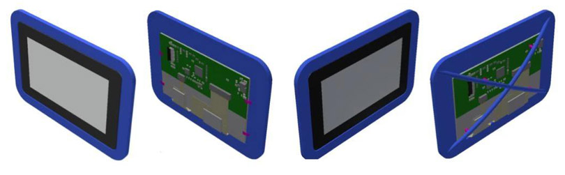 Introduce the design of the LCD screen casing assembly from three ...